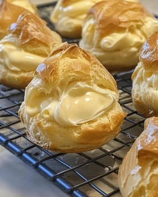 Cream Puffs with Custard Filling – Cookbook