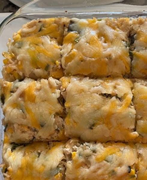 Cheesy Poblano Rice Bake – Cookbook